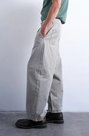 Topman Herringbone Pleated Barrel Trousers