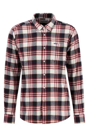 Barbour Fallbay Tailored Fit Check Button-down Cotton Shirt