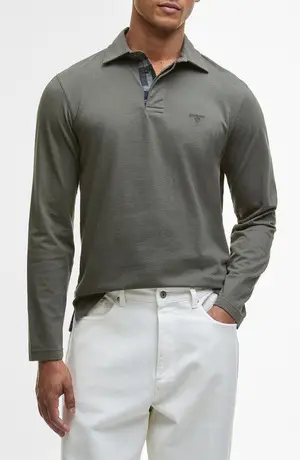 Barbour Long Sleeve Polos For Men