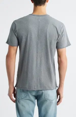 Rag & Bone Miles Melange Pocket T-shirt - Heather Charcoal