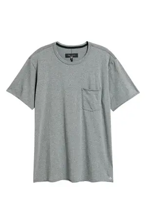 Rag & Bone Miles Melange Pocket T-shirt - Heather Charcoal