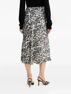 SILVIAN HEACH Animal Print Midi Skirt