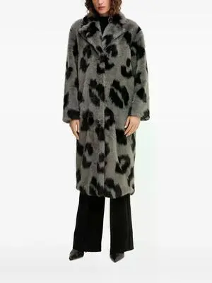 SILVIAN HEACH Leopard-print Collared Coat
