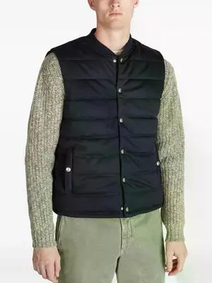 SLOWEAR Wool Gilet With Welt Pockets