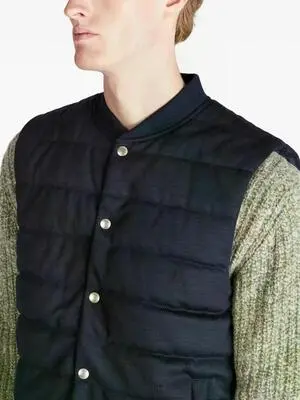 SLOWEAR Wool Gilet With Welt Pockets