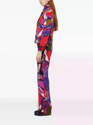 Emilio Pucci Orchidee Print Velvet Jacket