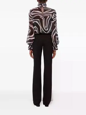 Emilio Pucci Labirinto Print Blouse - Black