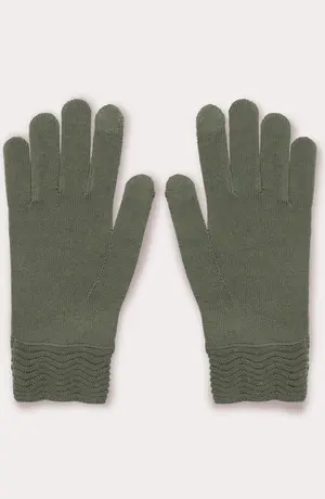 SEYMOURE Merino Wool Touchscreen Gloves - Heather Green