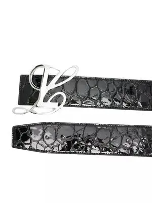 LUAR Logo-buckle Leather Belt