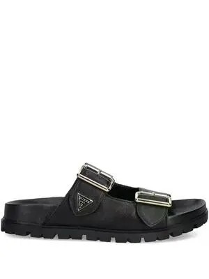 Guess Buckle Strap Slides - Black