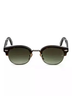 CUTLER & GROSS Breitling Biarritz Browline Sunglasses - Brown