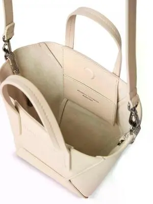 Brunello Cucinelli Mini Leather Tote - Neutrals