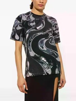 Emilio Pucci Orchidee Print Wool T-shirt