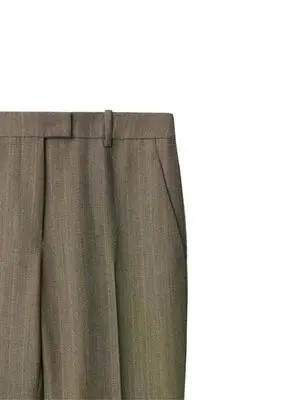 Burberry Striped Straight Trousers