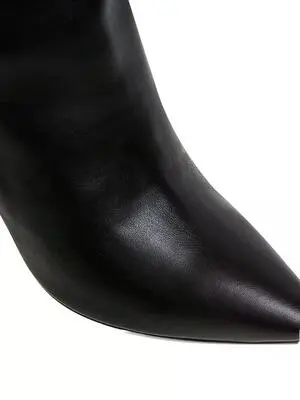 GINISSIMA 95mm Milla Leather Knee-high Boots - Black
