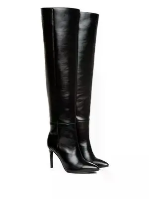 GINISSIMA 95mm Leather Thigh High Boots