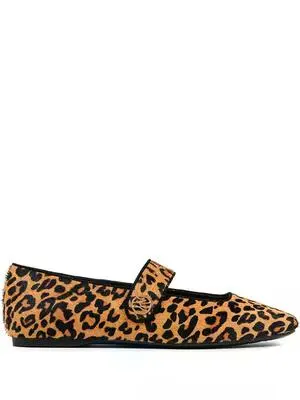 Karl Lagerfeld Leopard-print Ballet Flats