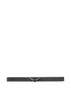 Zadig&Voltaire Wings Detail Reversible Belt - Grey