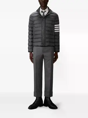 Thom Browne Four-bar Stripe Detail Jacket - Grey