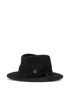 MAISON MICHEL André Ribbon Hat - Black