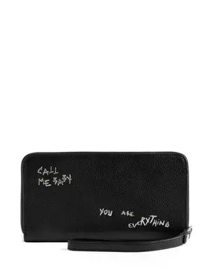 Zadig&Voltaire Compagnon Graffiti Wallet - Black