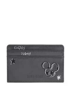 Zadig&Voltaire Graphic-print Cardholder - Grey