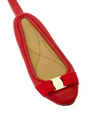 FERRAGAMO Varina Leather Charm - Red