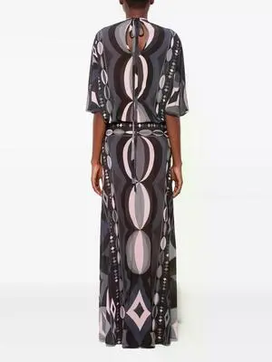 Emilio Pucci Collane Print Long Dress