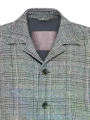 Herno Plaid Button Blazer