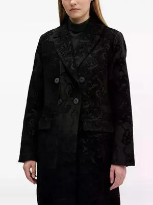 Desigual Patterned Double-breasted Coat