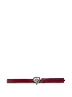 Zadig&Voltaire Heart Buckle Belt - Red