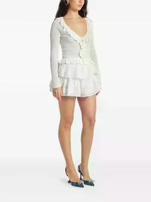LoveShackFancy Nilah Ruffled Mini Dress