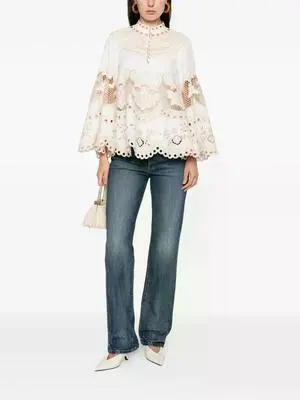 Zimmermann Wanderlust Button Embroidery Blouse