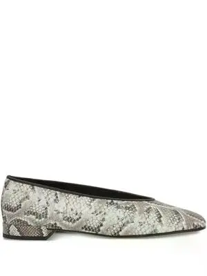 Giorgio Armani Squared Ballet Flats - Neutrals