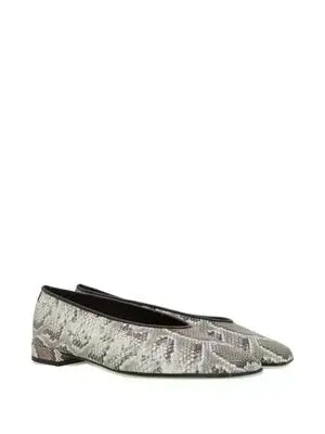 Giorgio Armani Squared Ballet Flats - Neutrals