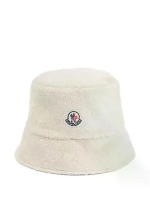 Moncler Teddy Bucket Hat - Neutrals