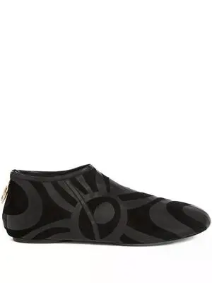 Emilio Pucci Printed Leather Flat Shoes