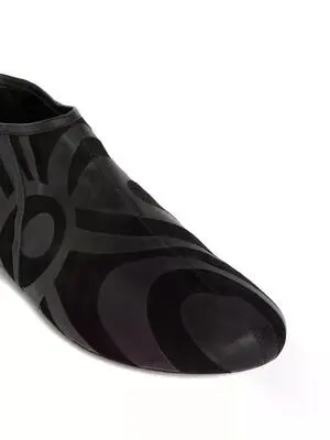 Emilio Pucci Printed Leather Flat Shoes
