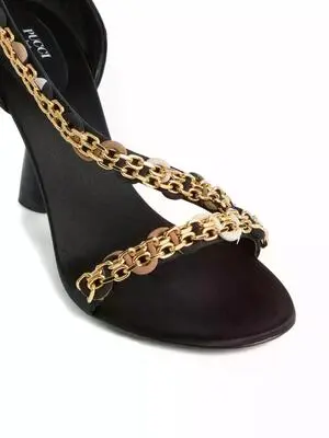 Emilio Pucci Chain Embellished Heeled Sandals
