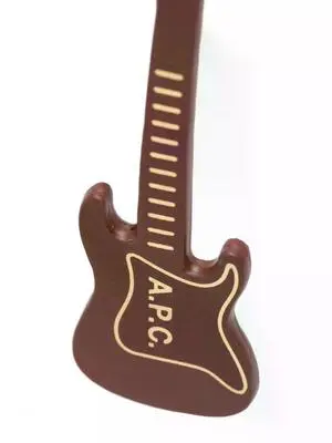 A.p.c. Guitar-shape Logo Keyring