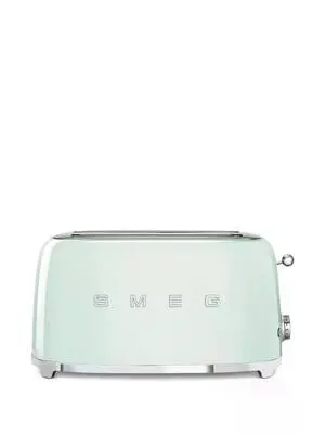 SMEG Chrome-tone Hardware Plissé Two-toaster - Green