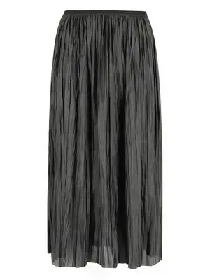 ROBERTO COLLINA Crinkled Midi Skirt - Green