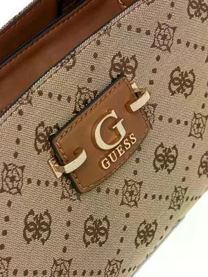 Guess Monogram Top-handle Tote Bag