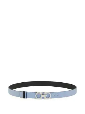 FERRAGAMO Gancini Reversible Belt - Blue