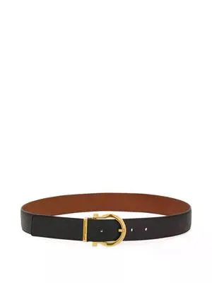 FERRAGAMO Gancini-buckle Reversible Belt - Black