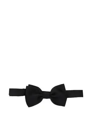 Tagliatore Cotton Bow Tie - Black