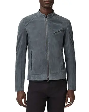 John Varvatos Wren Suede Biker Jacket