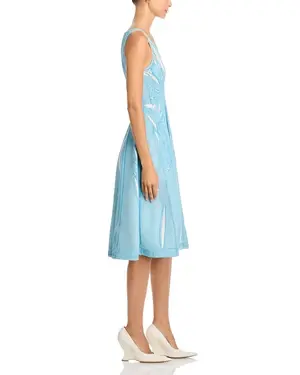 Marni Stretch Denim Midi Balloon Dress
