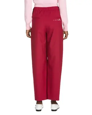 Marni Elastic Waist Straight Leg Pants - Lavender