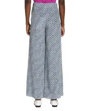Marni Crepe De Chine Wide-leg Trousers